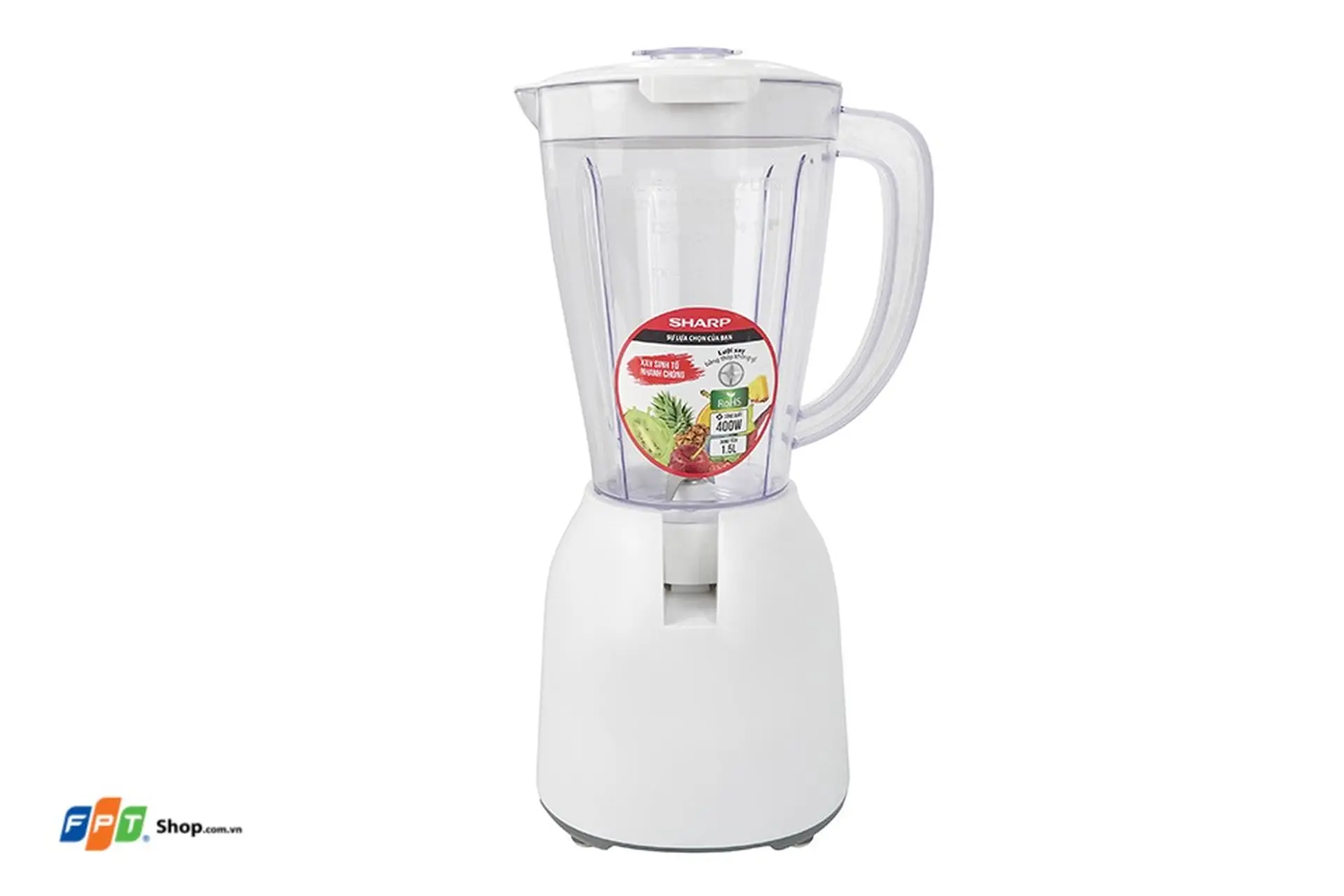 Máy xay sinh tố Sharp 1.5 lít EM-S154PV-WH | Giao ngay